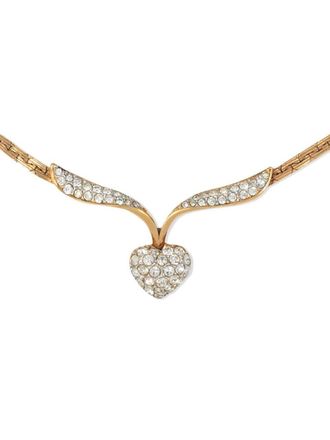 Susan Caplan Vintage collier Attwood & Sawyer &agrave; pendentif coeur (ann&eacute;es 1980) - Or