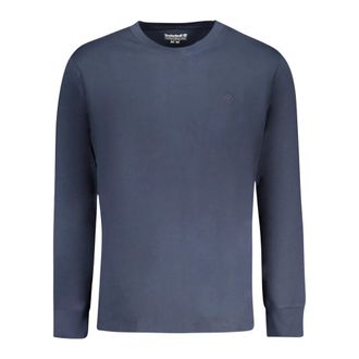 Timberland Logo Langarmshirt - - Tops - Herren - Blau - XL