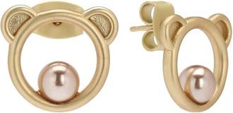 Thun Boucles doreilles Teddy avec perle - métal - Collection dédiée à vous - 1,5 x 1,35 cm