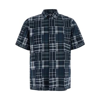 ERL Check Short Sleeve Shirt - - Shirts - Herren - Blau - L