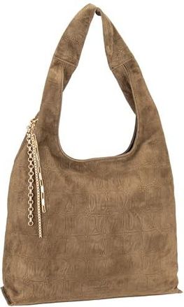 Fredsbruder Cuir sac &agrave; &eacute;paule Velvet Wild Hobo Khaki olive