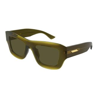 Bottega Veneta Femme, Accessoires, Vert, Taille: 50 MM Squared Lunettes de soleil
