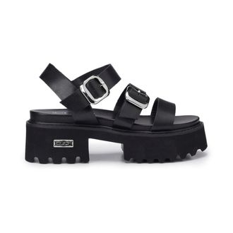 Cult Femme, Chaussures, Noir, Taille: 41 EU Sandalette Glam-Rock Noire