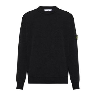 Stone Island Homme, Pulls, Noir, Taille: XL Pull ras du cou Coupe Standard