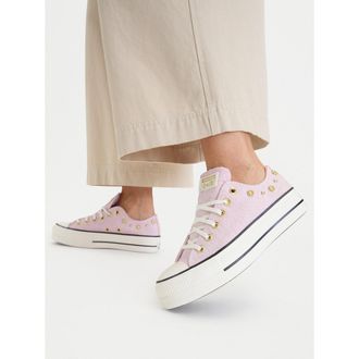 Converse Sneakers aus Stoff Converse Chuck Taylor All Star Lift Platform Heathered Glam A17595C Rosa