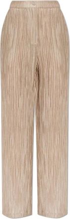 Emporio Armani Femme, Pantalons, Beige, Taille: 36 FR Pantalon Pliss&eacute; &Eacute;tincelant en Cr&eacute;pon