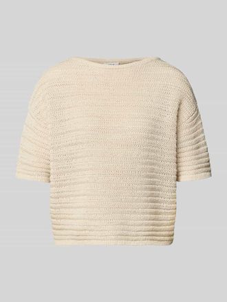 OPUS Strickshirt mit U-Boot-Ausschnitt Modell Pinse breath