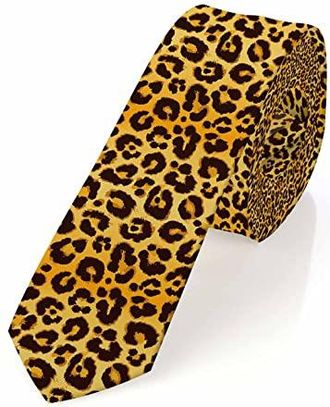 Generic Motif Léopard Cravatte Décontractée Cravate Élégante Cravate Homme Pour Travail Entreprise Célébrations
