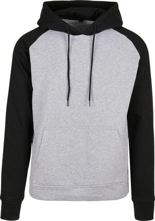 Build Your Brand Basic Raglan Hoody h.Grey/Black 4XL