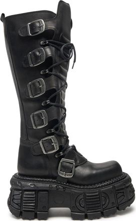 New Rock Schn&uuml;rstiefel NEW ROCK M-272-S3 Schwarz
