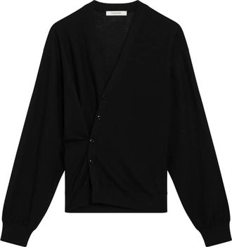 Christophe Lemaire Homme, Pulls, Noir, Taille: XS Twisted Cardigan