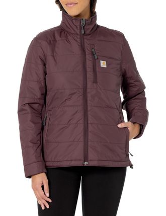 Carhartt Work in Progress Damen Rain Defender Relaxed Fit Lightweight Insulated Jacket Mantel, Brombeere, M