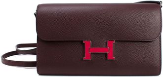 Herm&egrave;s Rouge Sellier Epsom Leather Limited Edition Constance to Go Bag