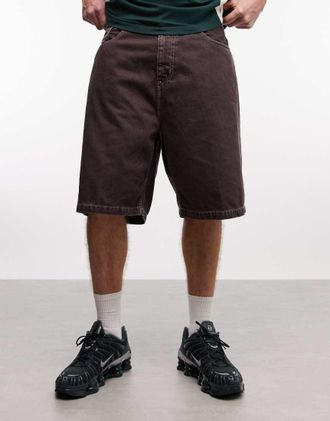 Carhartt Work in Progress Brandon - Locker geschnittene Shorts in Braun-Brown