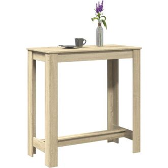 vidaXL Table de bar ch&ecirc;ne sonoma 102x50x103,5 cm bois ding&eacute;nierie - Vidaxl