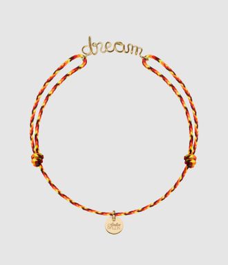 Atelier Paulin Bracelet Cordon Slim Knot Dream Gold Filled Rouge