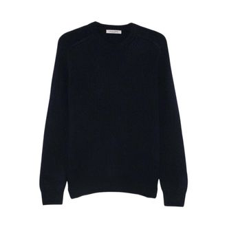 La Fileria Maglia in Cashmere - - Knitwear - Herren - Blau - 2XL