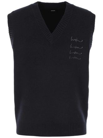 We11done Pullunder mit Logo-Verzierung - Blau