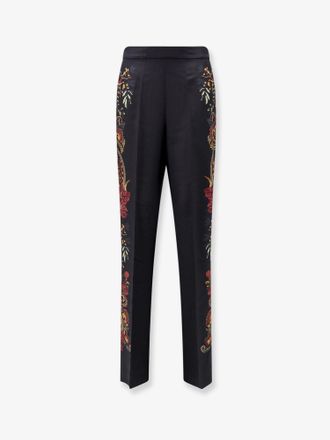 Etro Silk trousers with paisley pattern - ETRO - gender_Woman