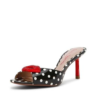 Betsey Johnson Casidy pour femme, Noir &agrave; pois blancs, 41 EU