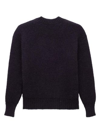 Saint Laurent Alpaca Wool Blend Knit Sweater - Blue