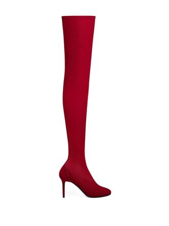 Courr&egrave;ges Oblique Stiefel - Rot