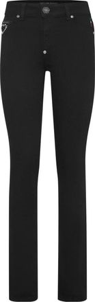 Philipp Plein Femme, Jeans, Noir, Taille: W26 Denim Jeggings Heart