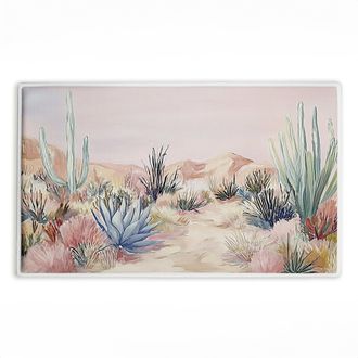 Stupell Industries Ramona Murdock Desert Wonderland Kakteen Bedruckte Plüsch-Badematte, Design von Ramona Murdock, 30 x 0,8 x 18 cm