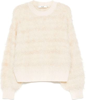 B+ab pull texturé à col rond - Tons neutres