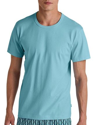 CALIDA RMX Sleep T-Shirt Herren, Bio Baumwolle, sportlicher Schnitt, amtungsaktiv, pflegeleicht