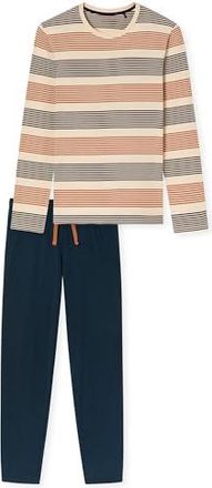 Schiesser Pyjama d&eacute;contract&eacute; pour homme - Long - Coton - Rayures - Style d&eacute;contract&eacute;, Pyjama d&eacute;contract&eacute; Whisky, 56