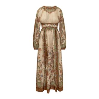 Zimmermann Indra Maxikleid mit Taillensitz - - Dresses - Damen - Mehrfarbig - M