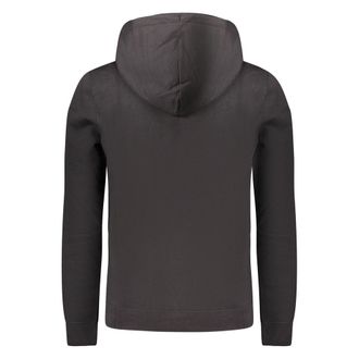 Calvin Klein Logo-Embroidered Cotton Hoodie - Black