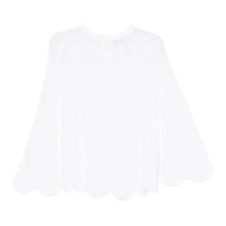 Forte_Forte Brushed Mohair Pointelle Stitch Sweater - - Blouses & Shirts - Damen - Wei&szlig; - M