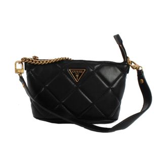 Guess Handtasche aus Kunstleder mit Rei&szlig;verschluss - - Bags - Damen - Schwarzk - ONE SIZE