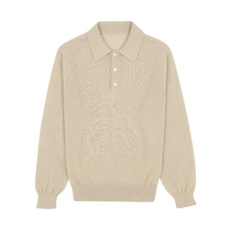 Fortela Homme, Pulls, Beige, Taille: L Bennet Polo Sweater