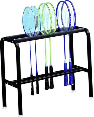 Generic Robuster Tennisschl&auml;ger-Aufbewahrungsst&auml;nder, Tennisschl&auml;gerhalter Mit Schwammschutz, for Die Aufbewahrung Im Heim-Fitnessstudio(Black)