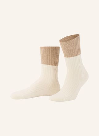 Falke Str&uuml;mpfe Cosy Wool Mit Glitzergarn weiss