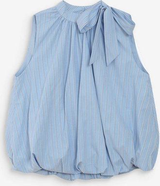 Grace & Mila Kurzarmbluse RAYE A COUPE BALLON VANYA - Blusenshirt - Blusentop - Poplin Bluse
