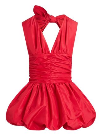 Patou Minikleid mit Schleife - Rot