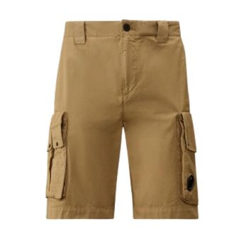 C.P. Company Cargo-Shorts aus Baumwoll-Gabardine - - Shorts - Herren - Beige - S