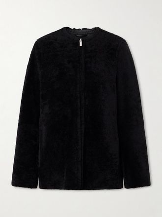 Toteme Jacke Aus Shearling - Schwarz