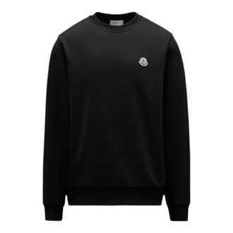 Moncler Homme, Sweatshirts et sweats &agrave; capuche, Noir, Taille: 2XL SweaT-shirt en Coton &agrave; Col Rond