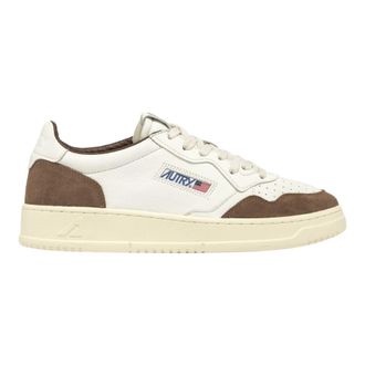 Autry Blanc/cigare Baskets Basses - Peau de ch&egrave;vre/Daim - Femme - Chaussures - Multicolore - Taille: 43 EU