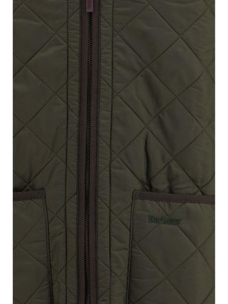 Barbour Mens Quilted Zip Vest Polarquilt Olive Polyamide Padded & Down Jackets