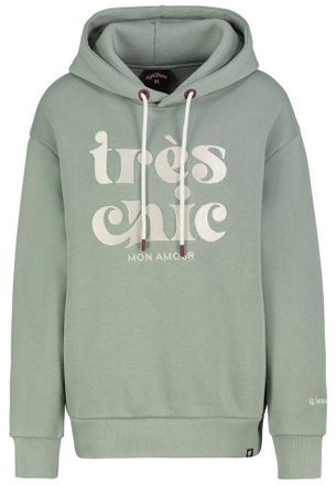Eight2Nine Hoodie Moderner Frontprint f&uuml;r Damen (1-tlg) Baumwolle Normal Fit Kapuze Langarm Spruch atmungsaktiv
