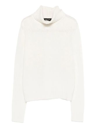 Fabiana Filippi Pullover mit Rollkragen - Wei&szlig;