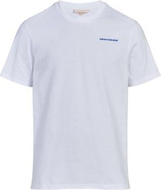 Gertrude T-shirt droits&eacute;rigraphi&eacute; en coton
