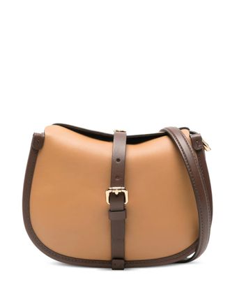 Etro sac &agrave; bandouli&egrave;re en cuir de veau &agrave; boucle - Marron