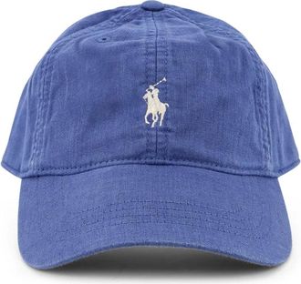 Polo Ralph Lauren Homme, Accessoires, Bleu, Taille: ONE Size Casquette Ball en Lin